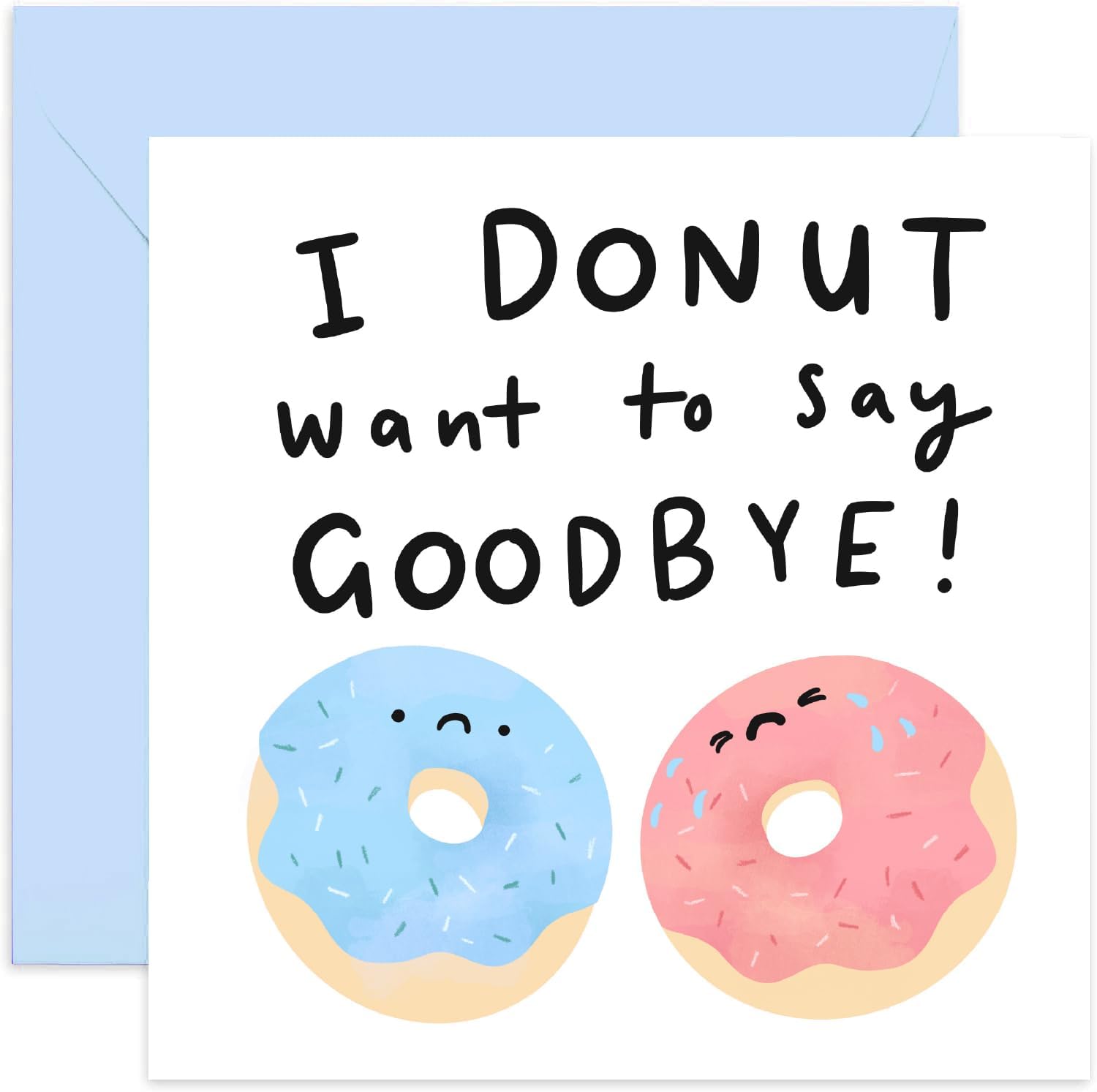 Old English Co. Cute Leaving Card for Men or Women - Funny Donut ...