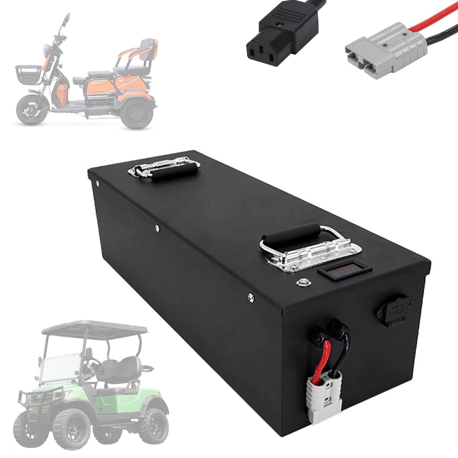 Amazon.co.jp: バックアップバッテリー 72ボルト リチウムバッテリー 72V 50AH 80AH 100AH 高出力 LiFePO4 バッテリー 0-3500W 観光車 ゴルフ ...