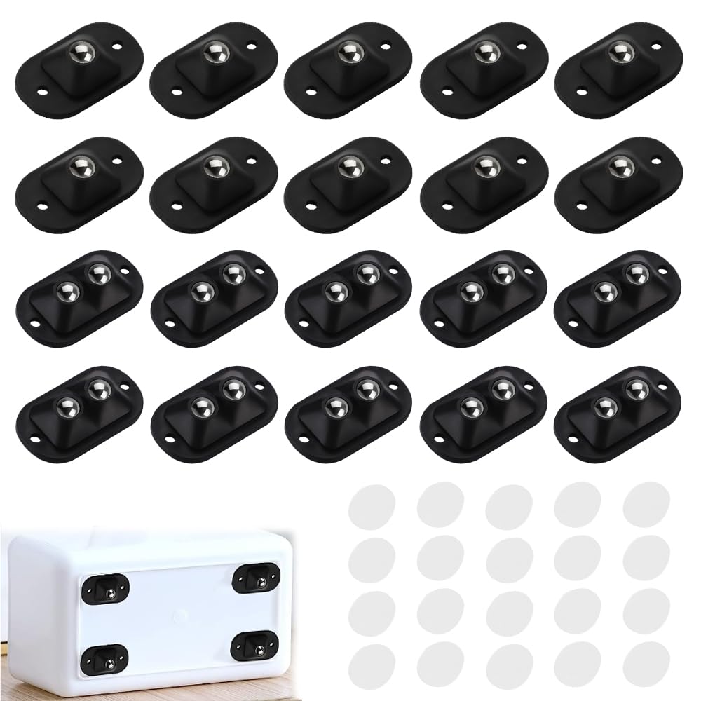 Kleemeiero 20 PZS Ruedas para mover Muebles Pequeñas, Mini Ruedas ...