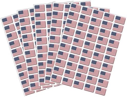 Amazon.com: Whaline 1000Pcs Patriotic American Flag Stickers ...