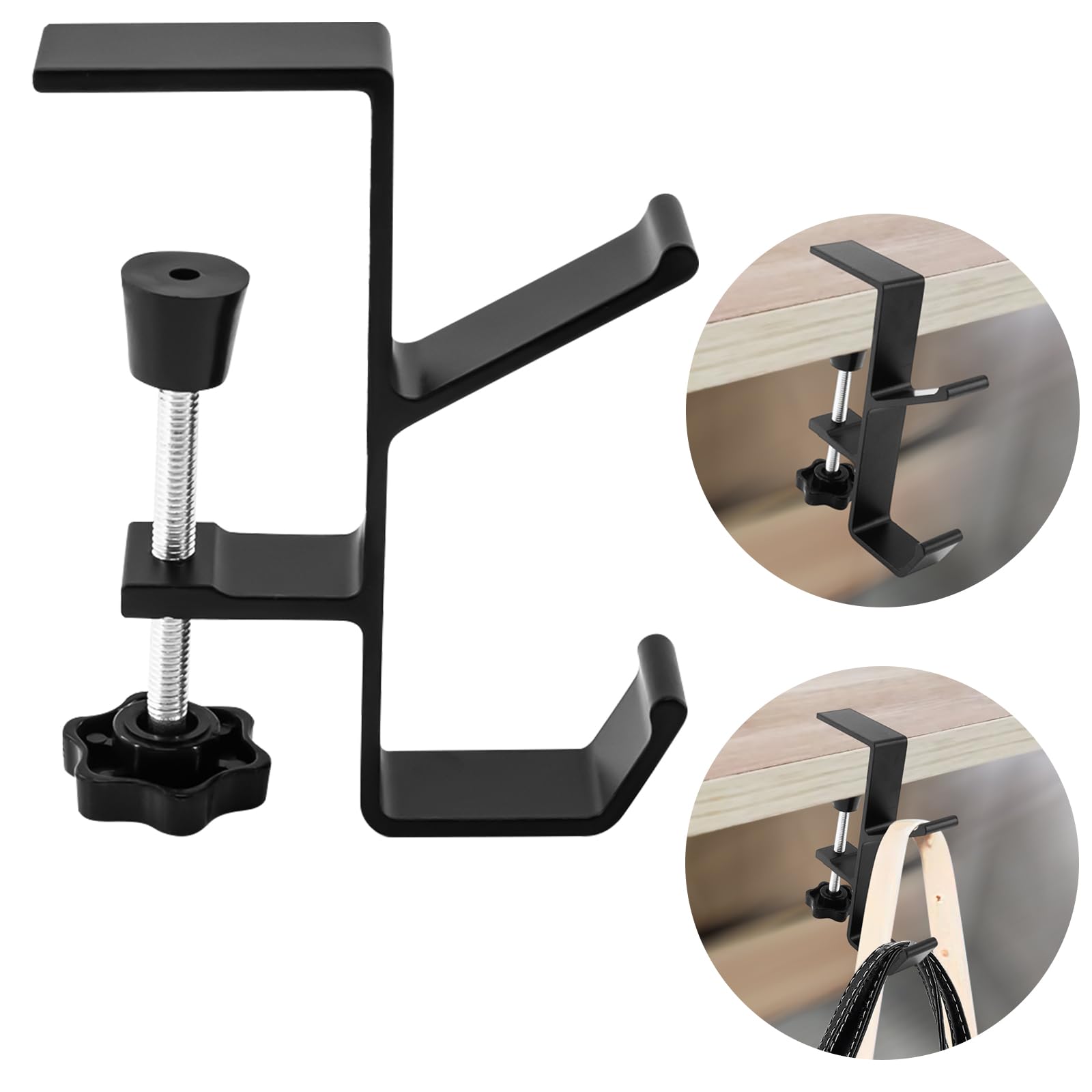 Amazon.com: Desk Mount Bag Holder Hook Clamp,On Backpack Hanger ...
