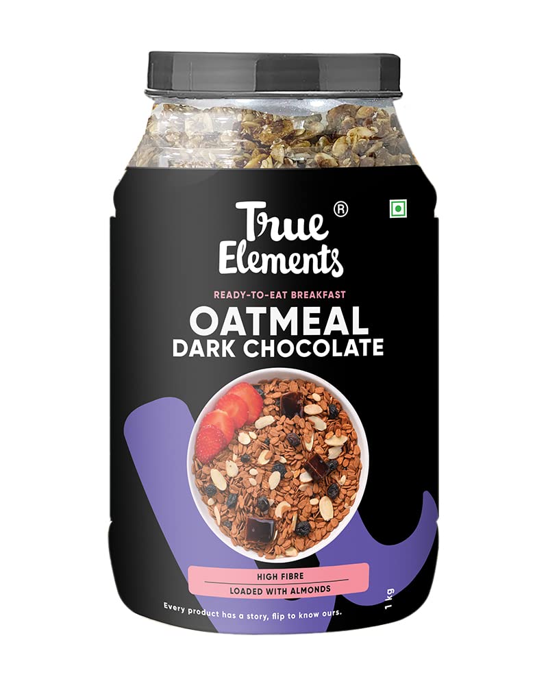 True Elements Oatmeal Dark Chocolate 1Kg - Instant Chocolate Oats ...