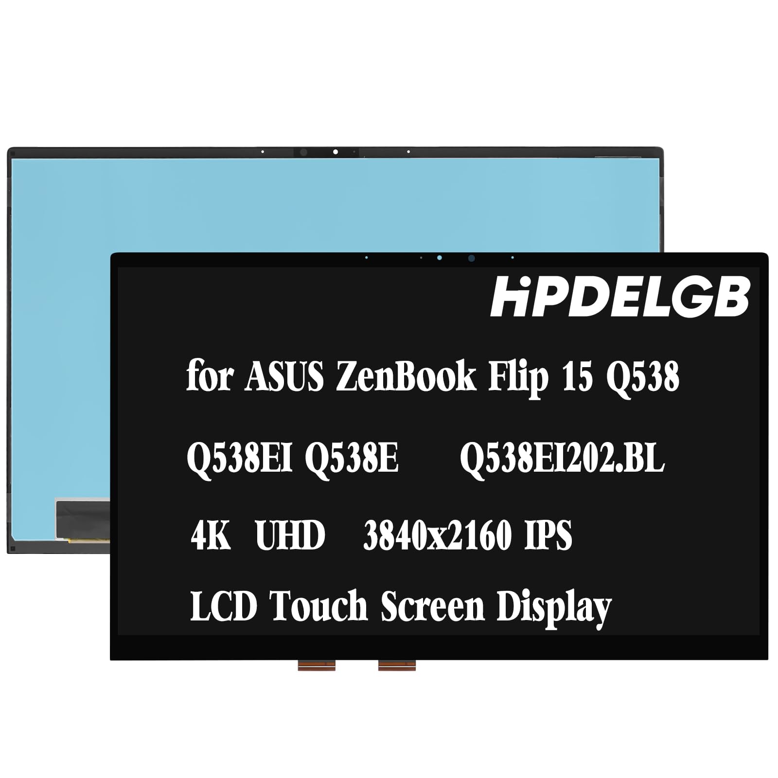 Amazon.com: HPDELGB Q538 Screen Replacement for ASUS ZenBook Flip 15 ...