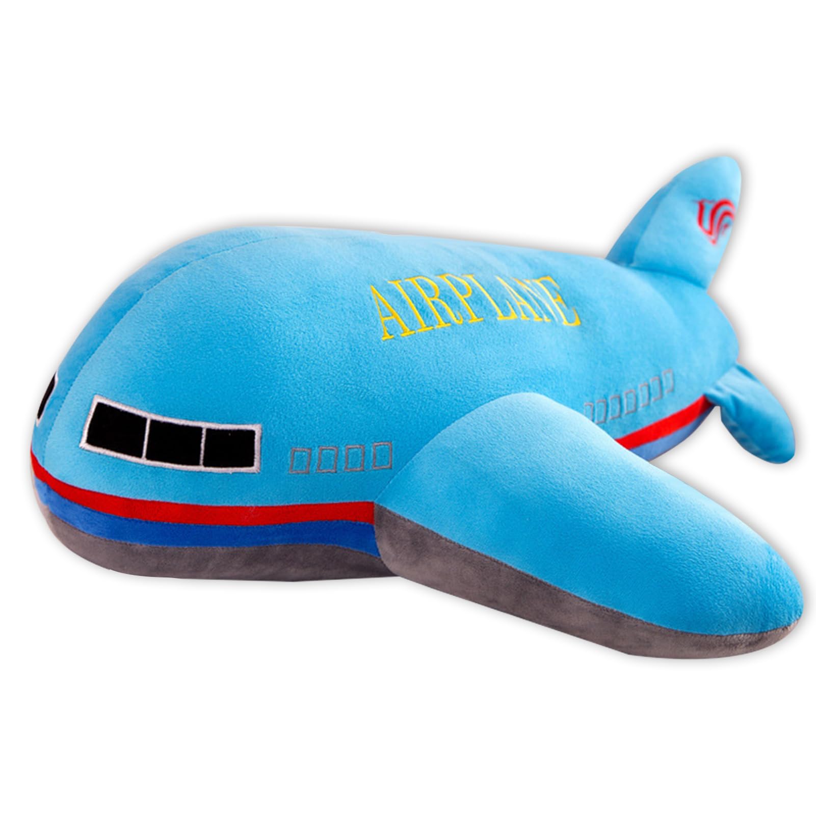 Amazon.com: AUCOOMA Stuffed Airplane Plush Toys Blue Plane Pillow,Gifts ...