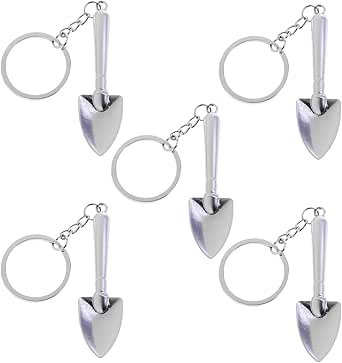 Amazon.com: Xiaoyztan 5 Pcs Mini Alloy Shovel Shape Pendant Tool ...