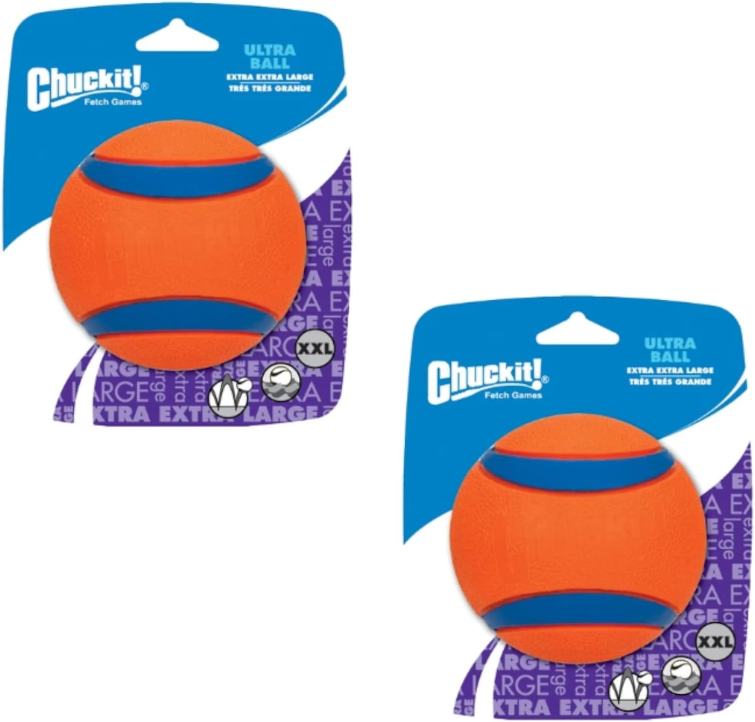 ChuckIt! Canine Hardware Medium Ultra Balls Classic 4-Pack,Orange ...
