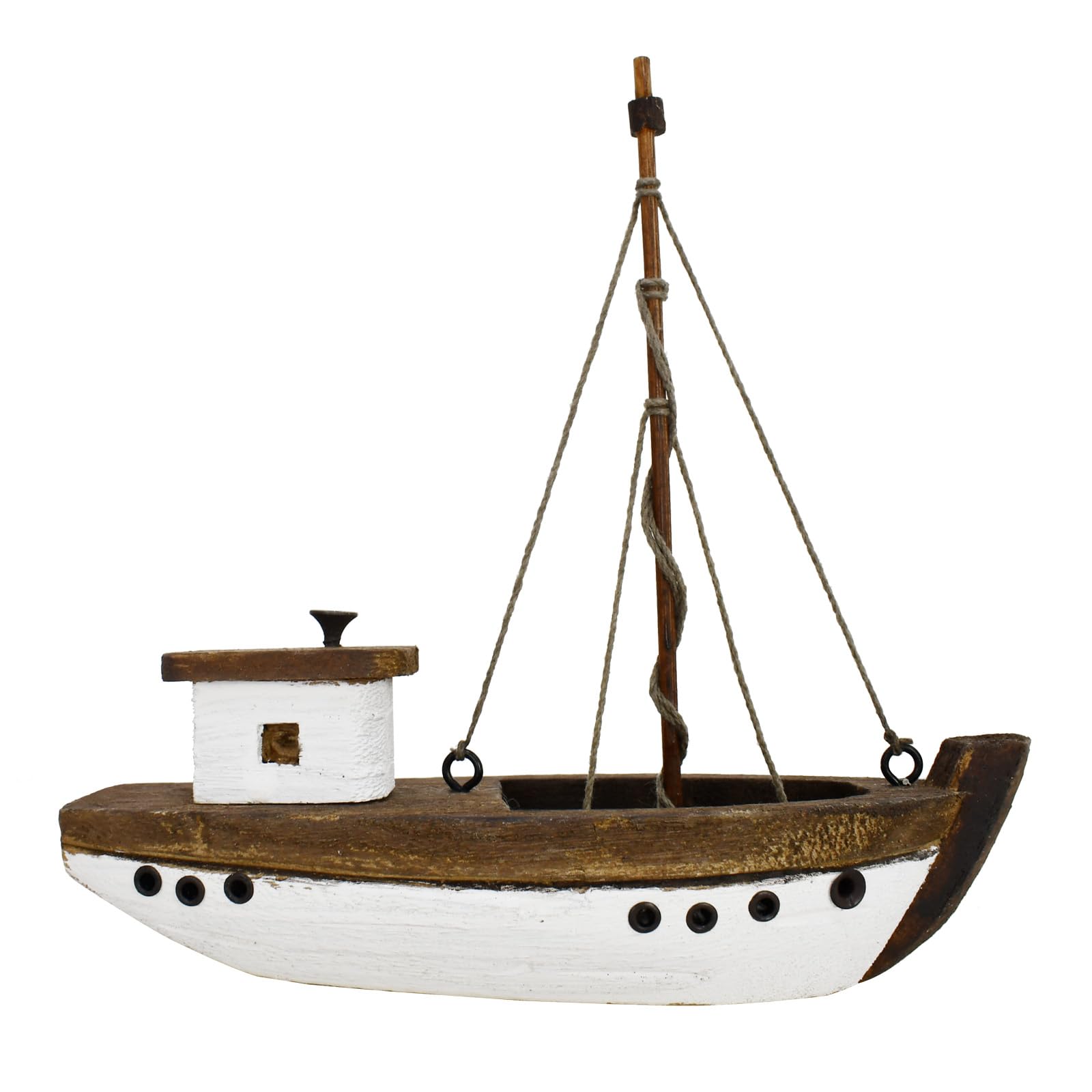 Amazon.com: Morning View Wood Sail Boat Decor Nautical Sailing Ship ...