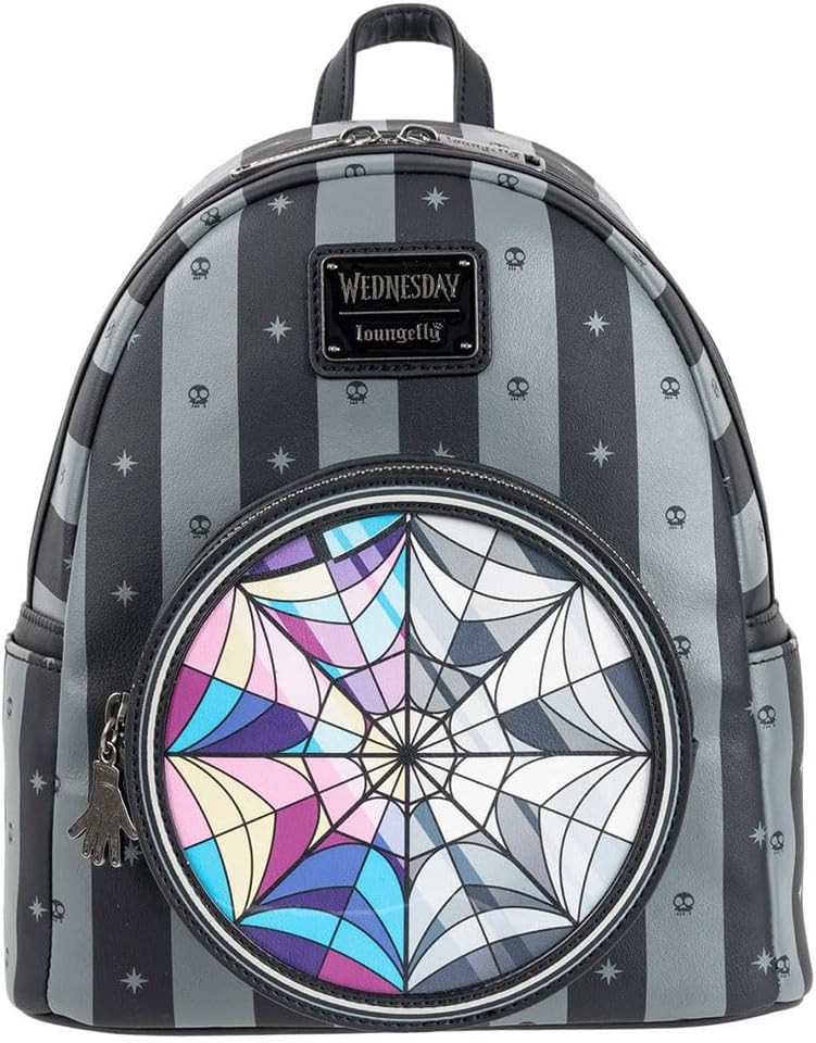 Loungefly Wednesday Nevermore Mini-Backpack, Black : Amazon.co.uk: Fashion