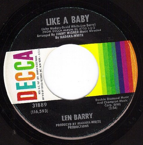 Len Barry - Like A Baby/Happiness (VG++ 45 rpm) - Amazon.com Music