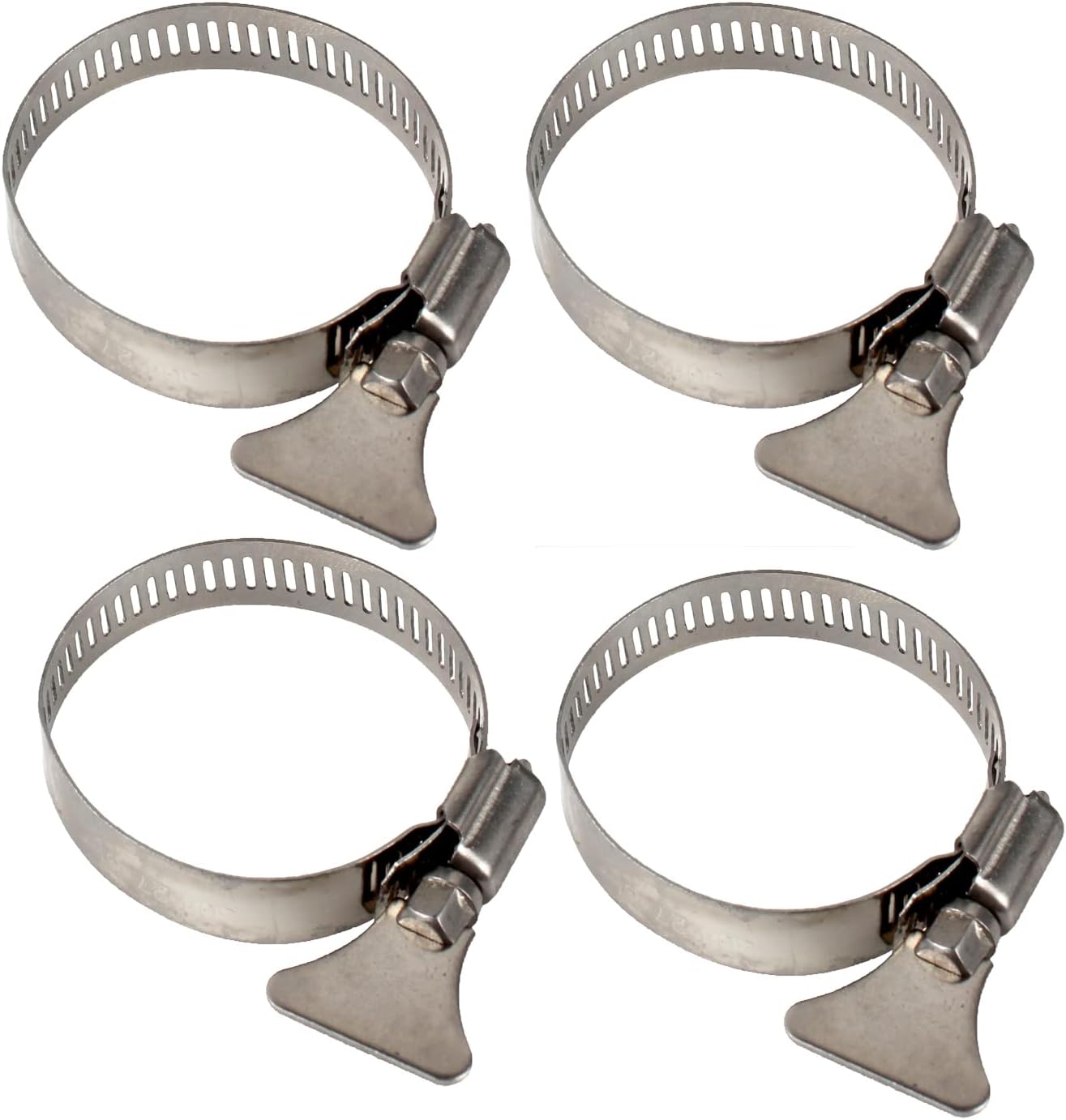 Amazon.com: POWERTEC 70214 1-1/2 Inch Double Wire Hose Clamp with bolt ...