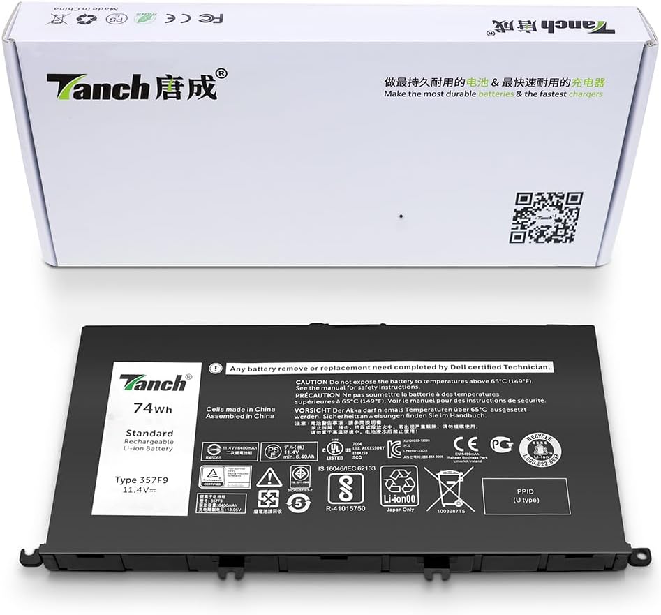 Tanch 357F9 Laptop Battery 71JF4 Replacement for Dell INSPIRON 15 7000 ...