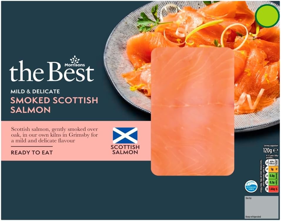 MORRISONS THE BEST MILD SMOKED SALMON 100G : Amazon.co.uk: Grocery