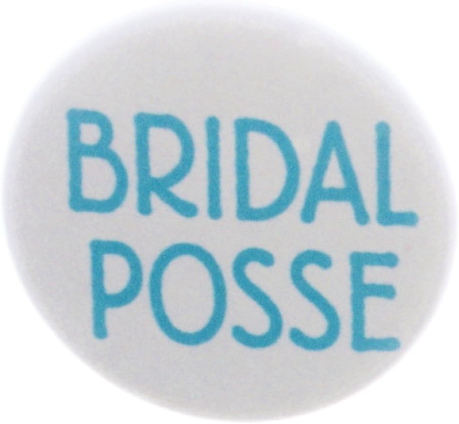 Amazon.com: QTY 10 Bridal Posse Turquoise Wedding 1.25" Pinback Buttons ...