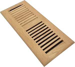 Homewell Red Oak Wood Floor Register Vent Cover, Drop in Vent with ...