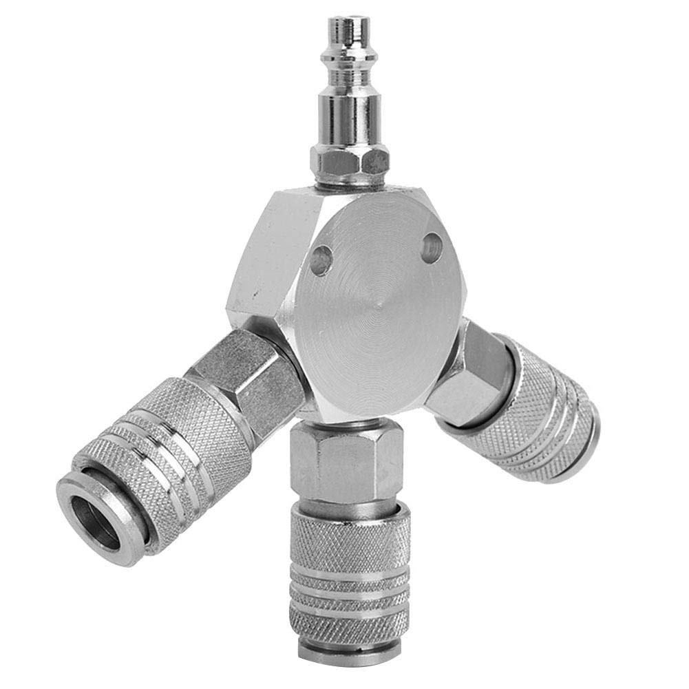 Buy 3 Way Quick Coupling Manifold, 3 Ways Air Hose Manifold Quick ...