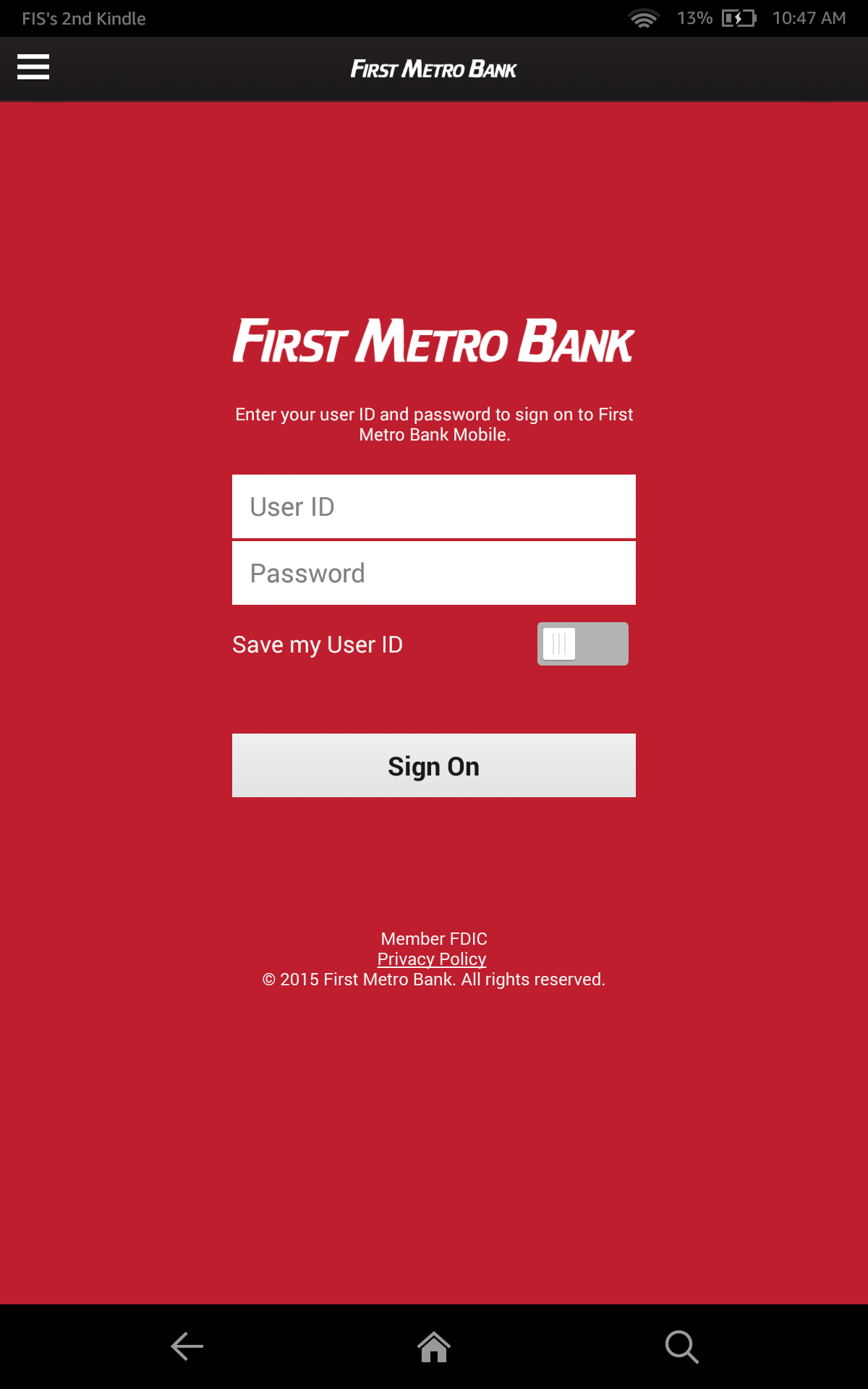 First Metro Bank Mobile for Kindle - App on Amazon Appstore