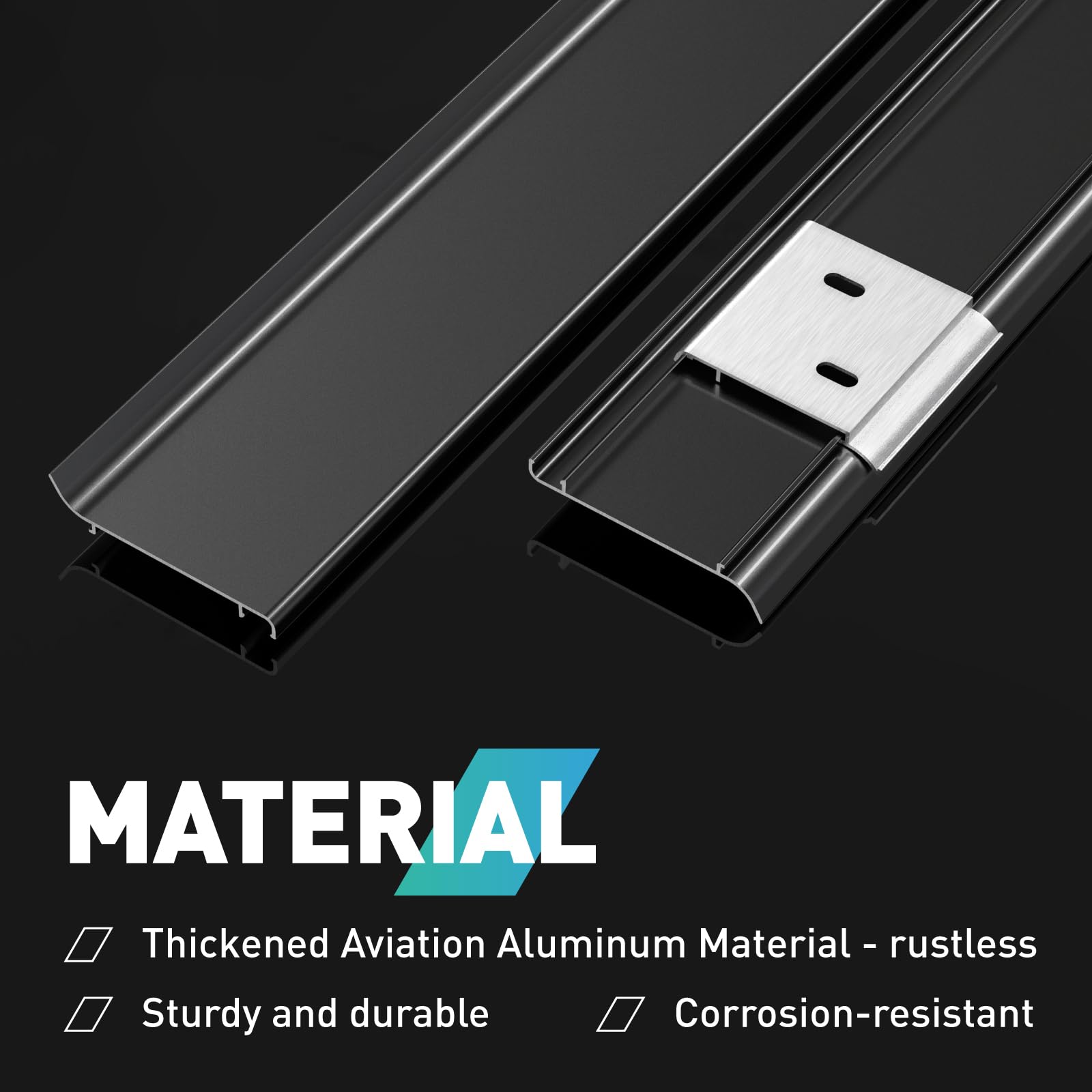 Snapklik.com : 5 Pack Baseboard Trim, 2.3 Inch X 20.5 Feet Black ...