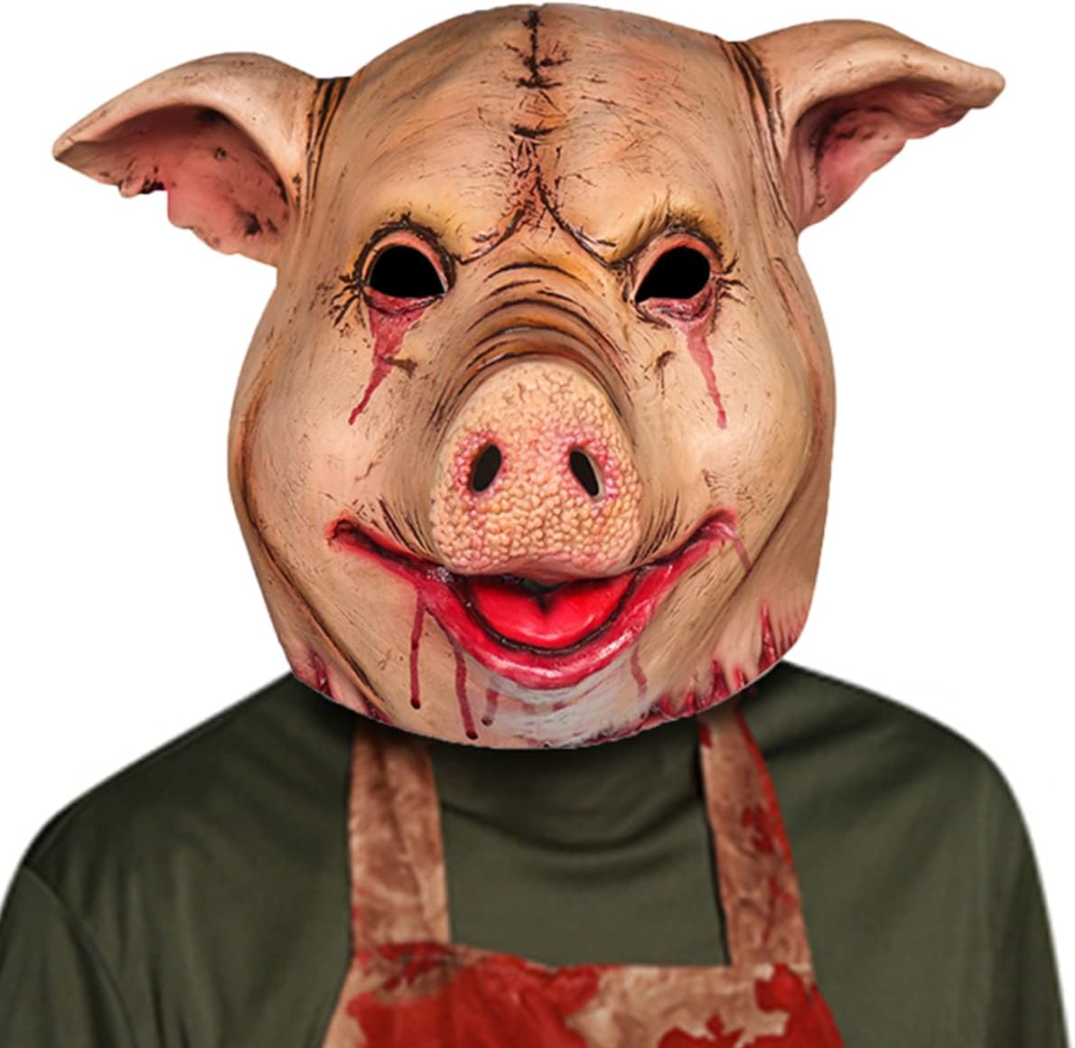 Amazon.com: Utaomld Pig Mask Costume, Scary Pig Head Masks Roleplay ...