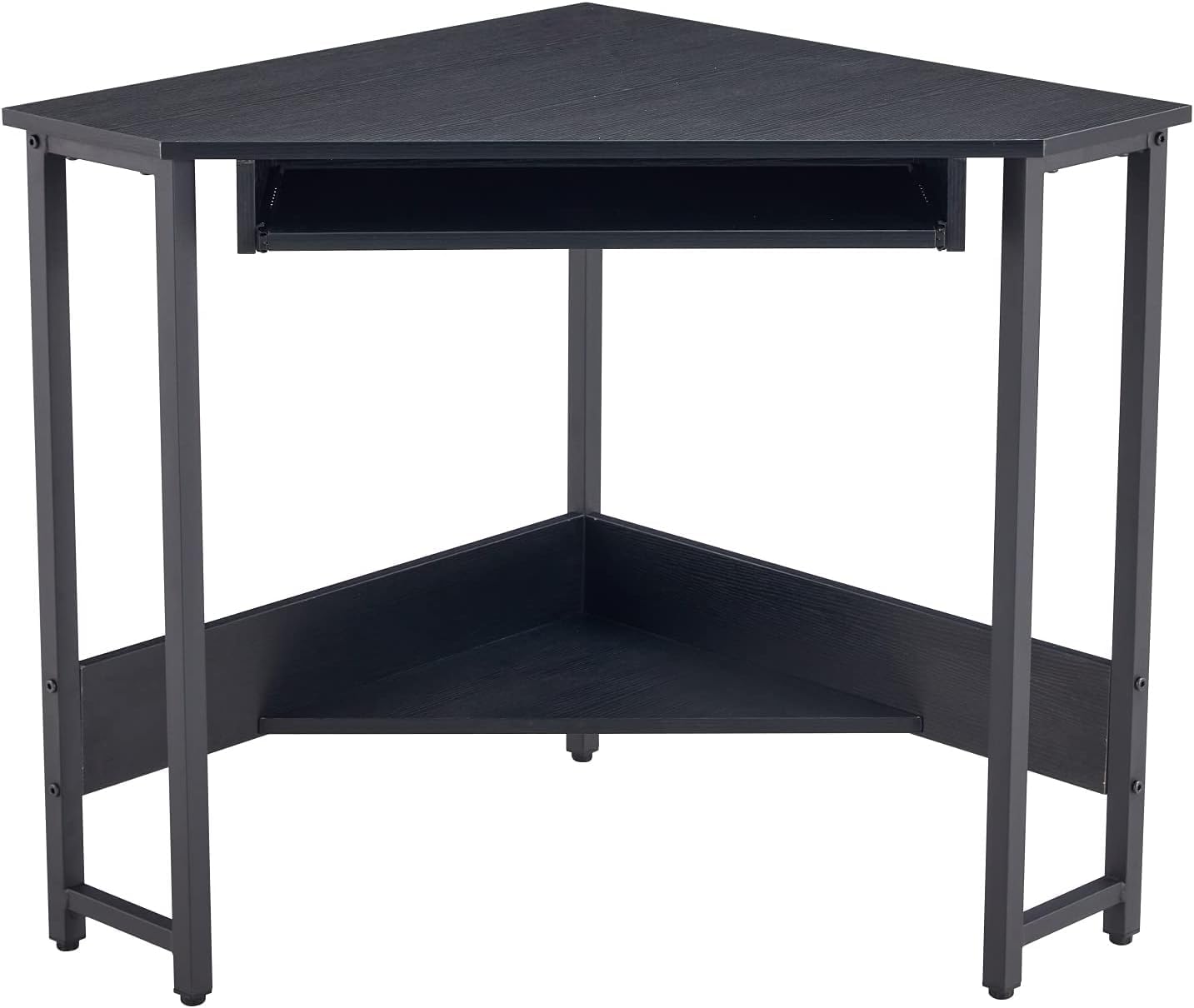 Amazon.com: Corner Desk, Triangle Computer Gaming Desk with Sliding ...