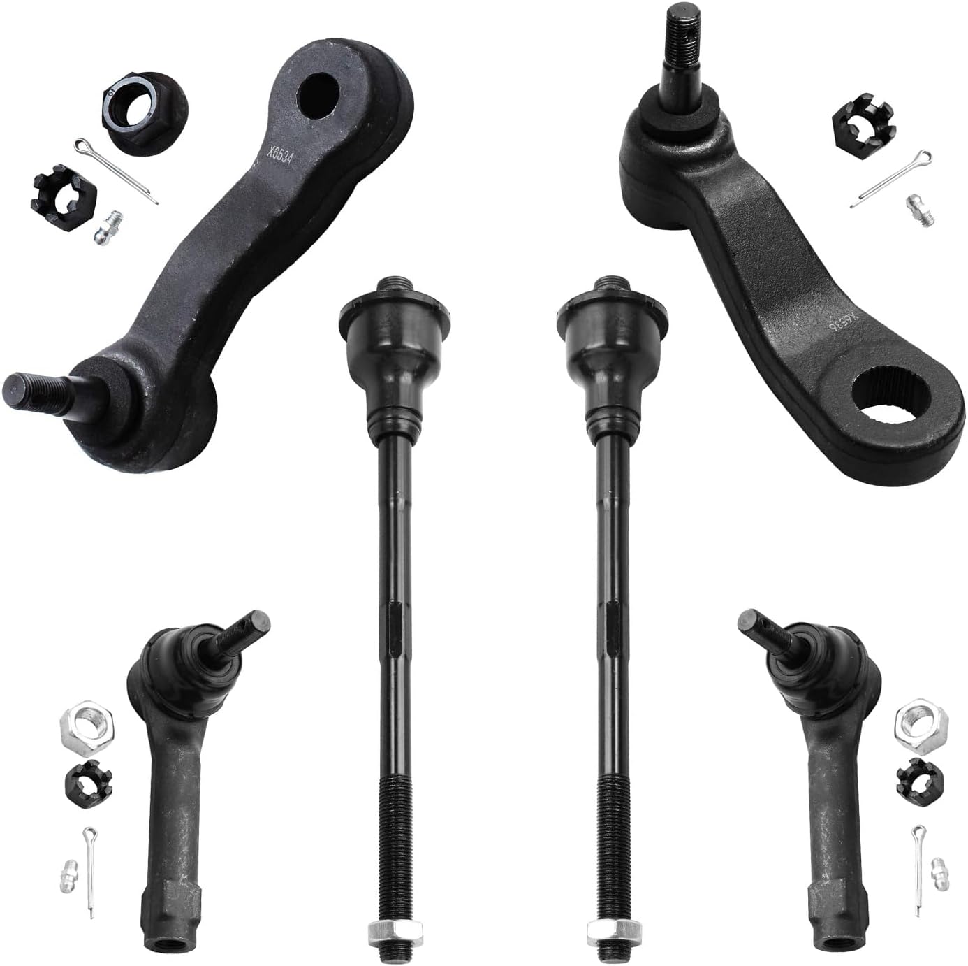 Amazon.com: Detroit Axle - Kit de 6 barras de acoplamiento delanteras para Chevy Silverado GMC ...