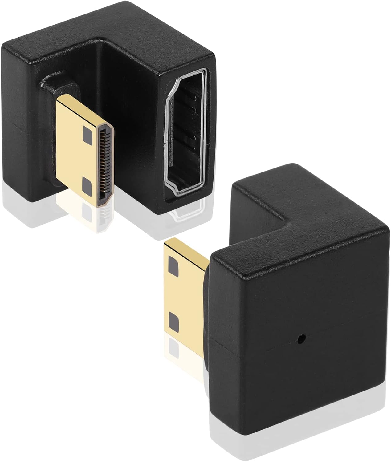Amazon.com: GINTOOYUN U Shape 8K Mini HDMI to HDMI Adapter 2.1 Version ...