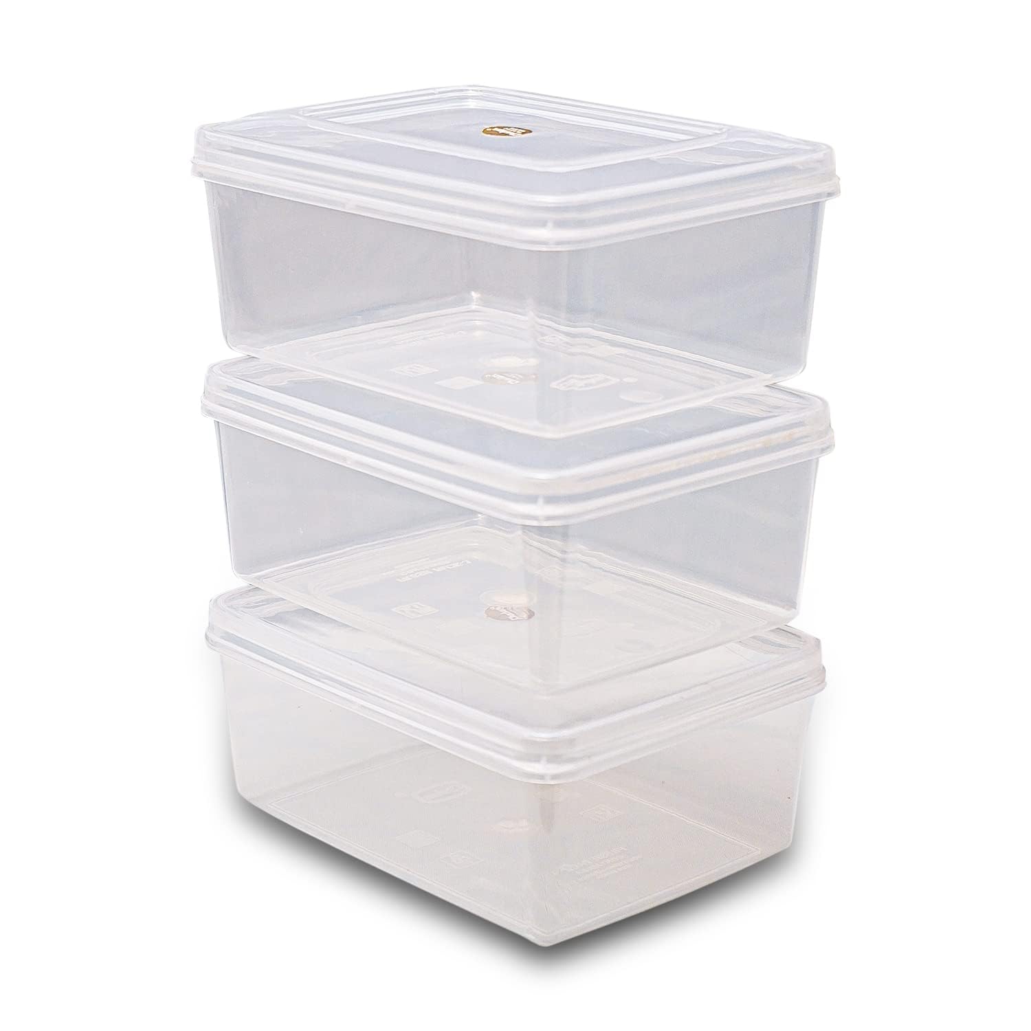 Chetan Rectangular Plastic Storage Boxes, Transparent Containers, Small ...