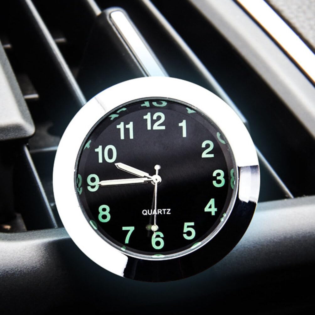 Quartz Car Dashboard Clock Luminous Digital Pointer Blue WOONEKY Car ...