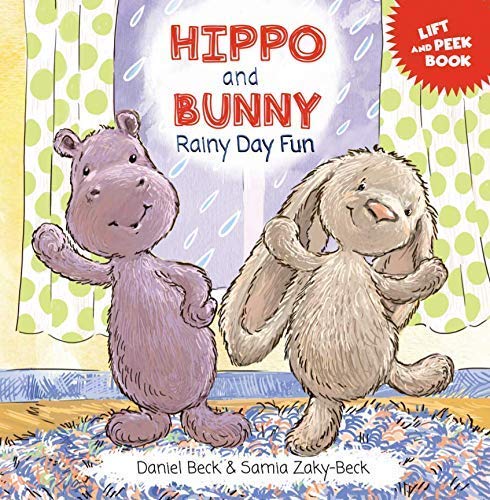 Hippo and Bunny Rainy Day Fun, Board Book for Babies and Toddlers, Lift ...