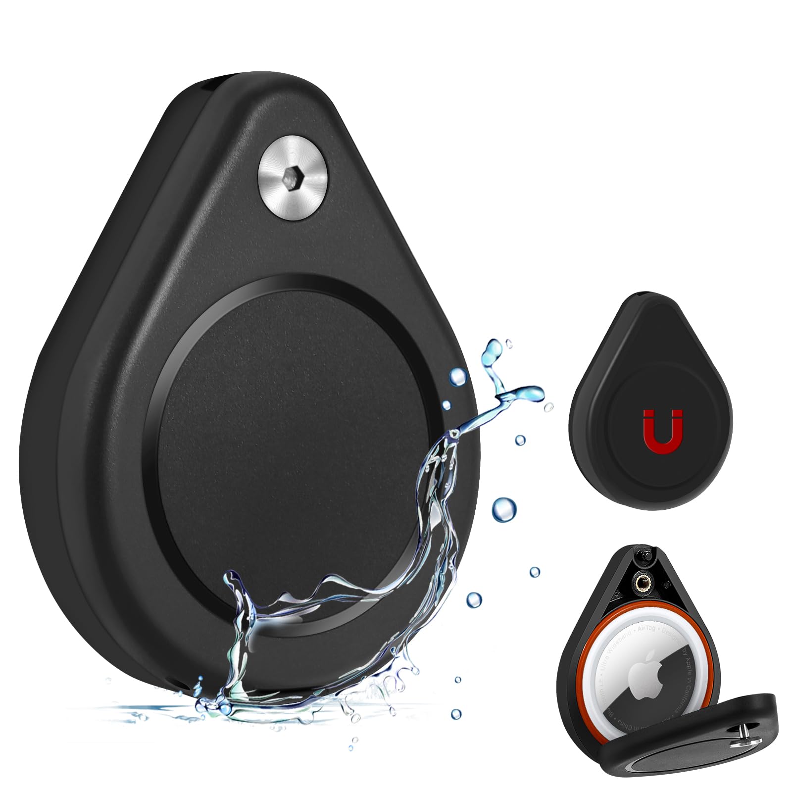 Amazon.com: Ultra Magnetic AirTag Case-Waterproof AirTag Magnet Holder ...