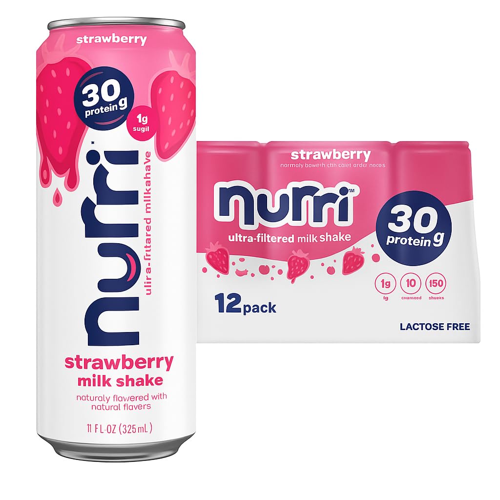 Amazon.com : Nurri 30g Protein Ultra Filtered Milk Shake – Strawberry ...