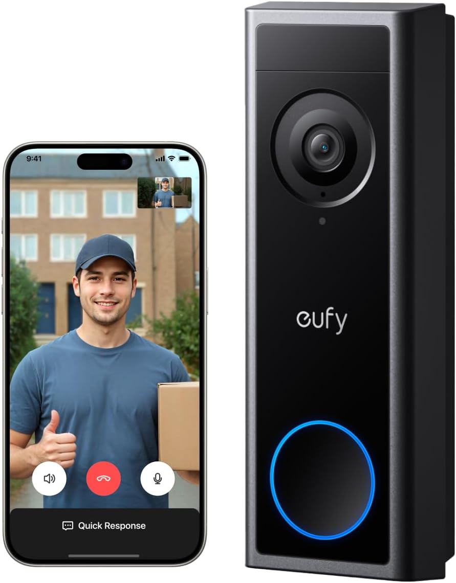 Amazon.com: eufy Security Video Doorbell C30, Battery Powered, 2K FHD ...