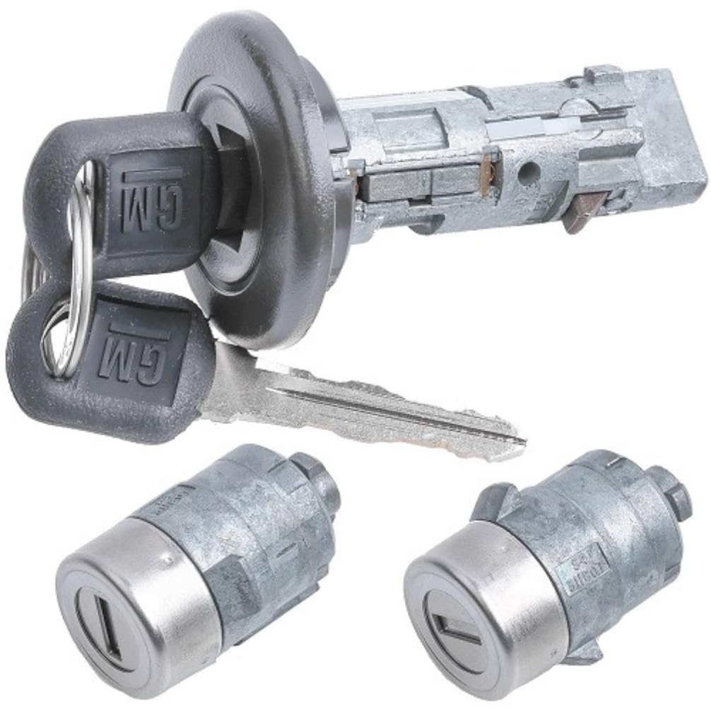 Amazon.com: OEM New Set GM Lock Cylinder Replacement Ignition Lock and ...