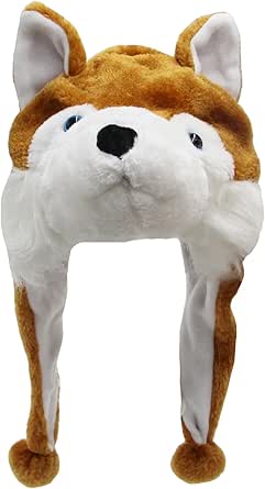 Amazon.com: GADMEXILY Plush Animal Hat for Halloween Christmas,Cozy ...