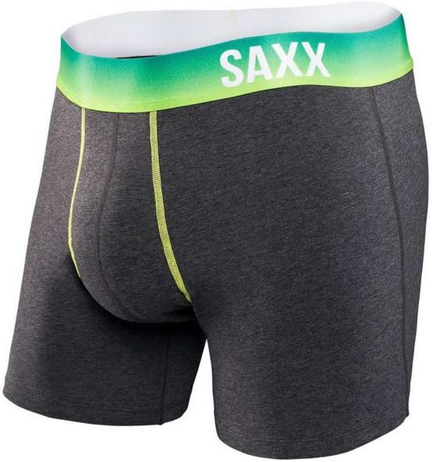 Saxx Fiesta Boxer Modern Fit Heather/Zest XL Mens Underwear at Amazon ...