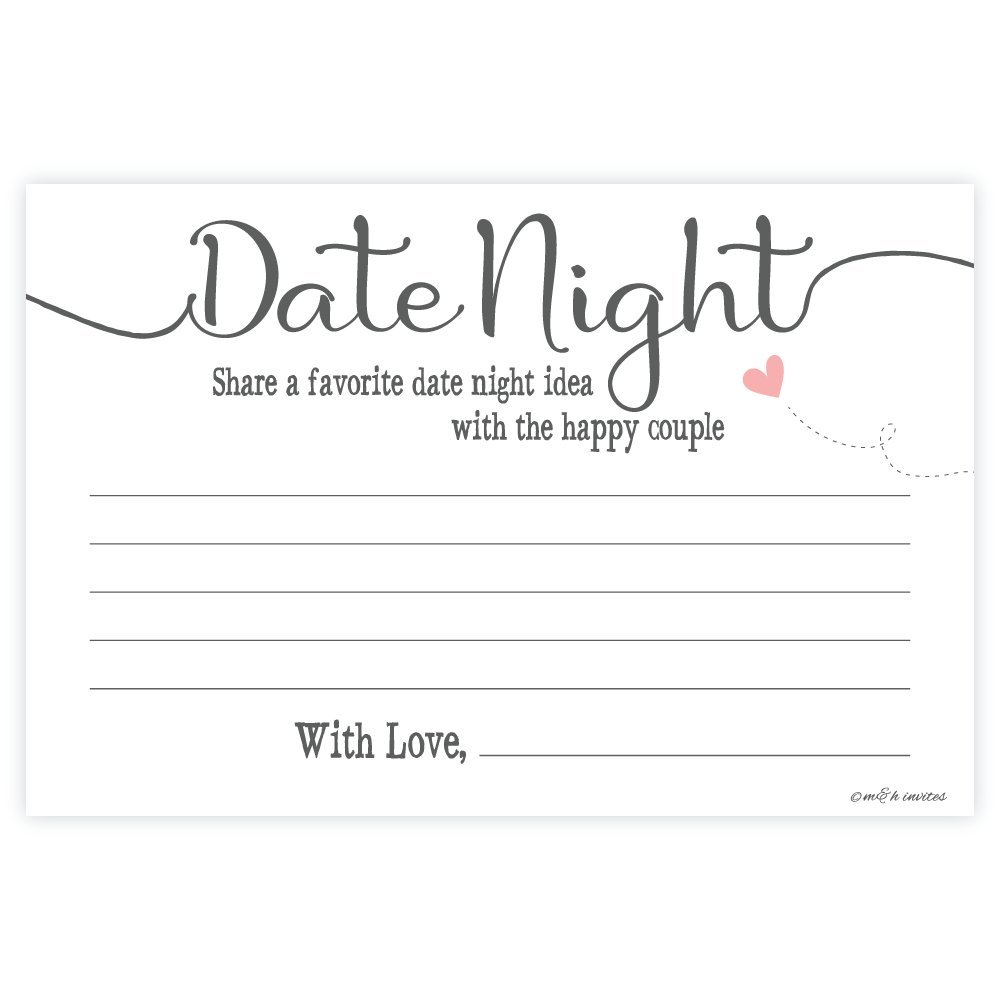 Date Night Invitation Template Simple Digital Printing Vellum Save The