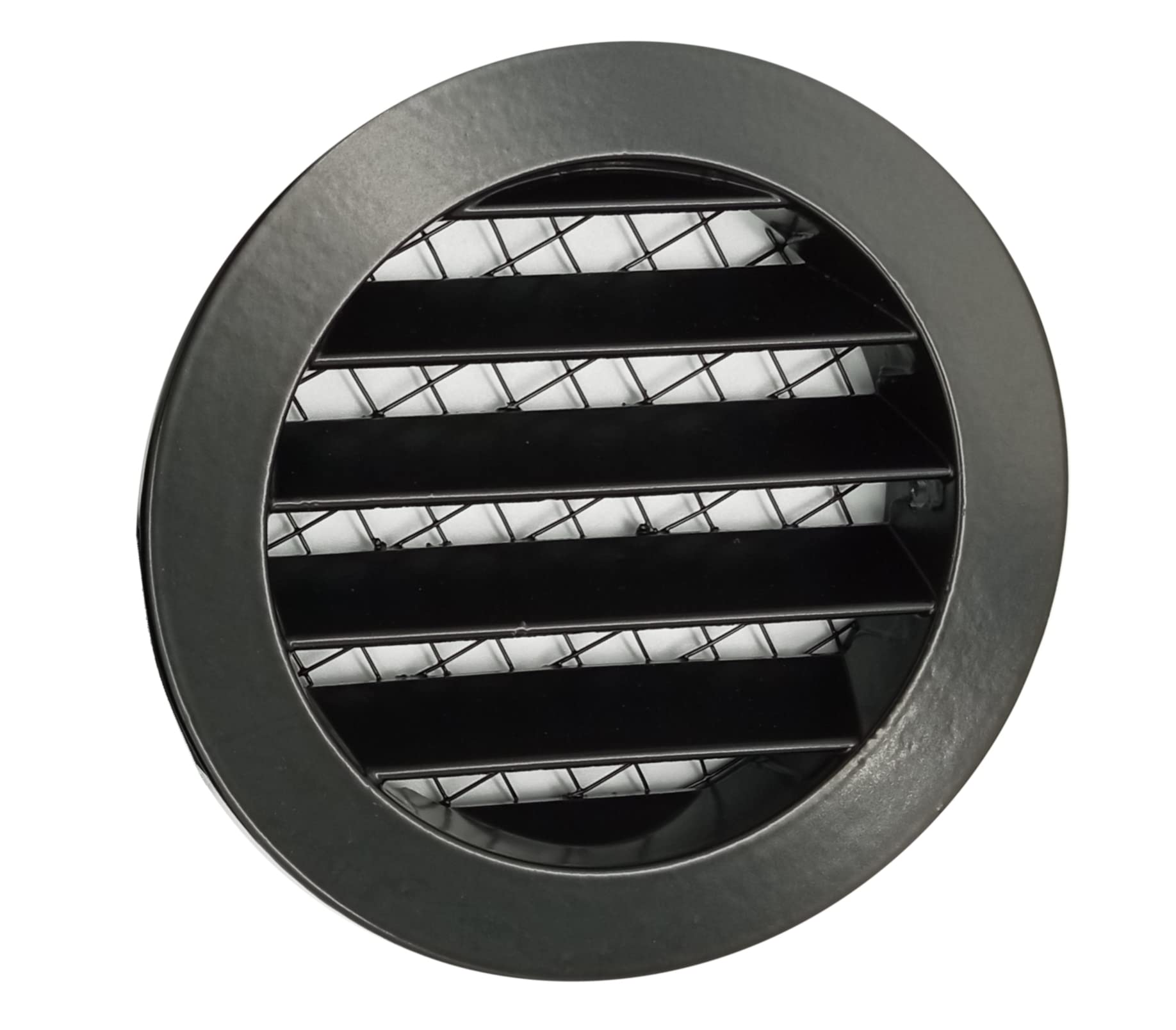 SYSTERM Aluminium Lüftungsgitter Schwarz Abluftgitter Rund Gitter ...