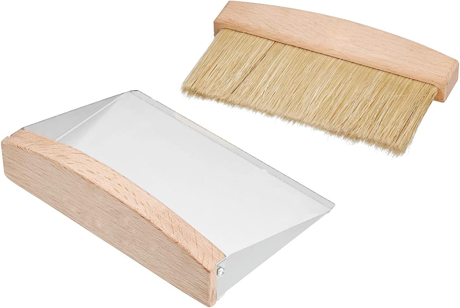 Amazon.com: OAKART Mini Metal Dustpan and Brush Set for Sweeping Crumbs ...