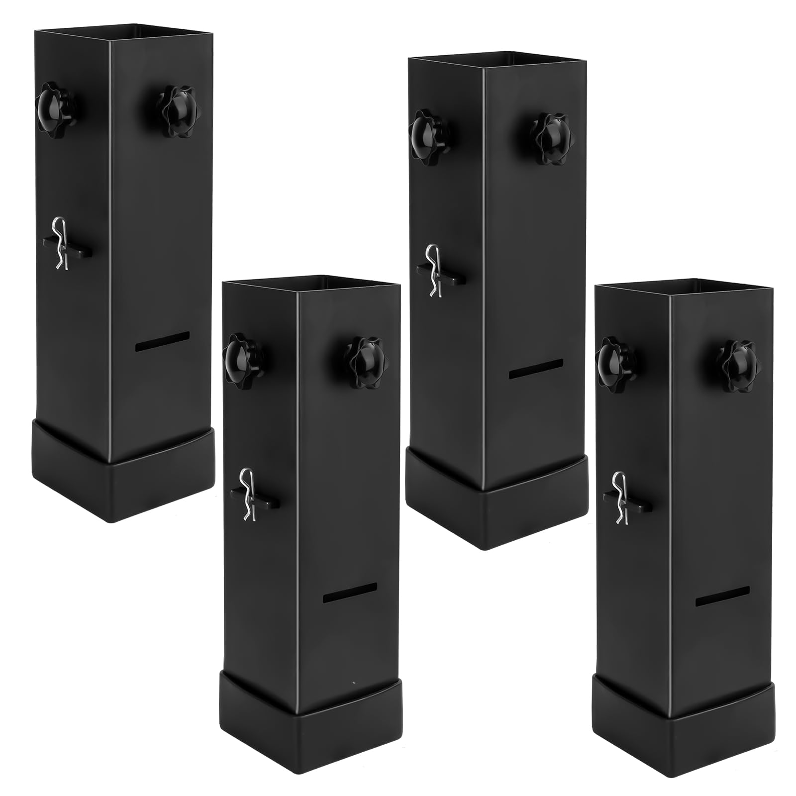 Amazon.com: Amosua Metal Bed Risers, Heavy Duty Furniture Risers ...