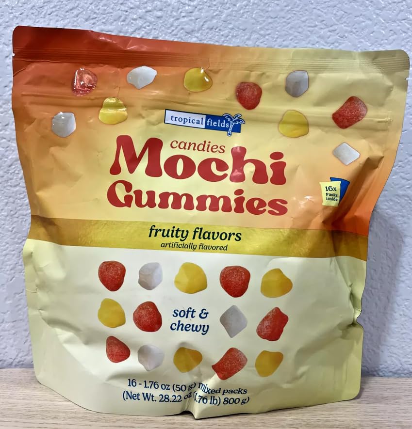 Amazon.com : Mochi Gummies Soft Chewy Candies by Tropical Fields ...