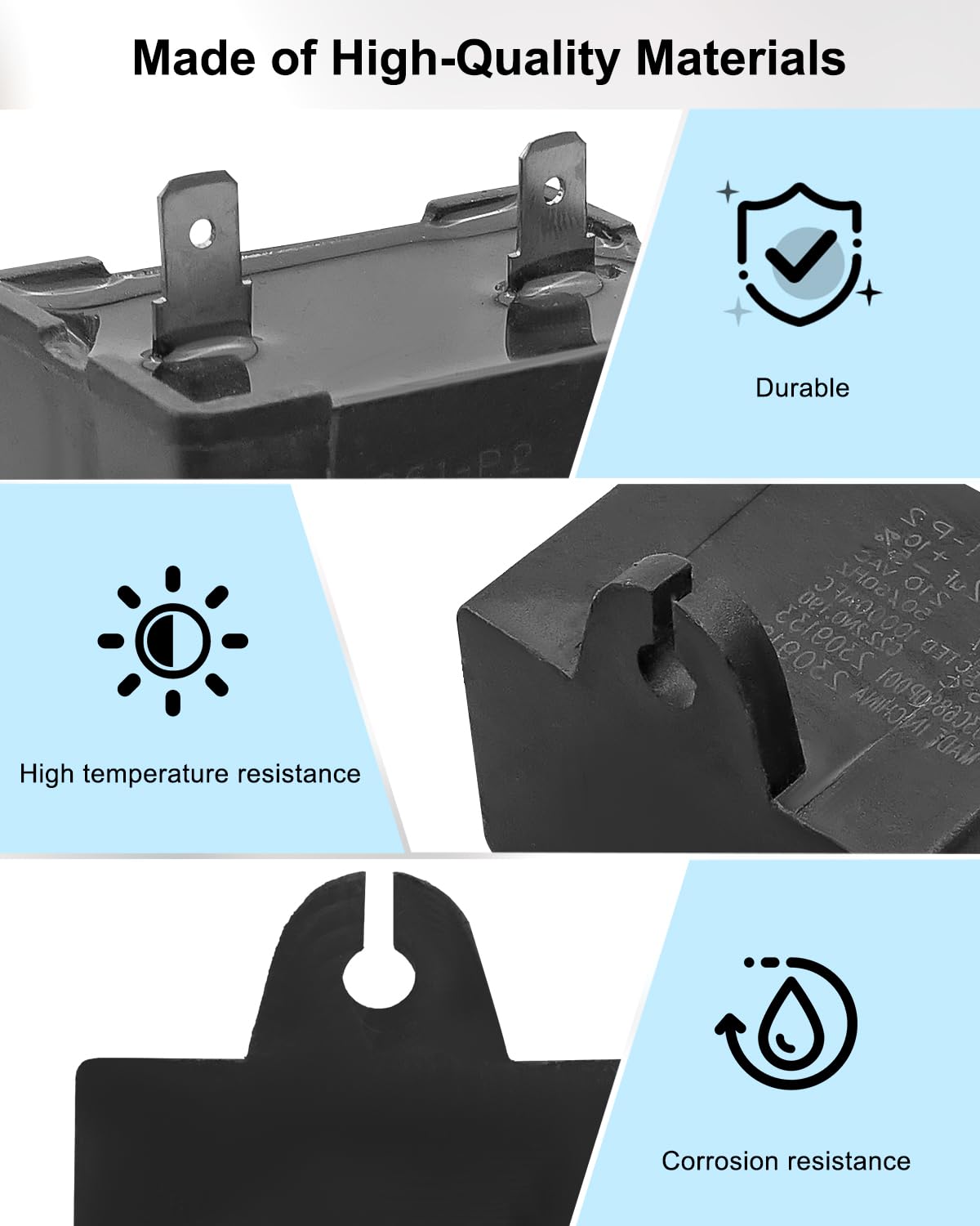 Snapklik.com : C61-P2 Capacitor 12uF 210VAC 50/60Hz 10000AFC Fit For ...