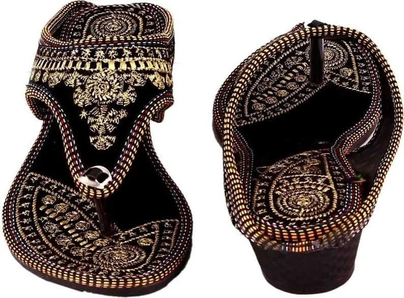 Amazon.com: Indian Style Handmade Rajasthani Sandal Womens, Indian ...