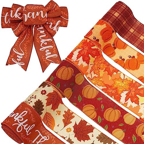 Amazon.com: 6 Rolls 30 Yards Fall Burlap Ribbon, 2.5″W Buffalo Plaid ...