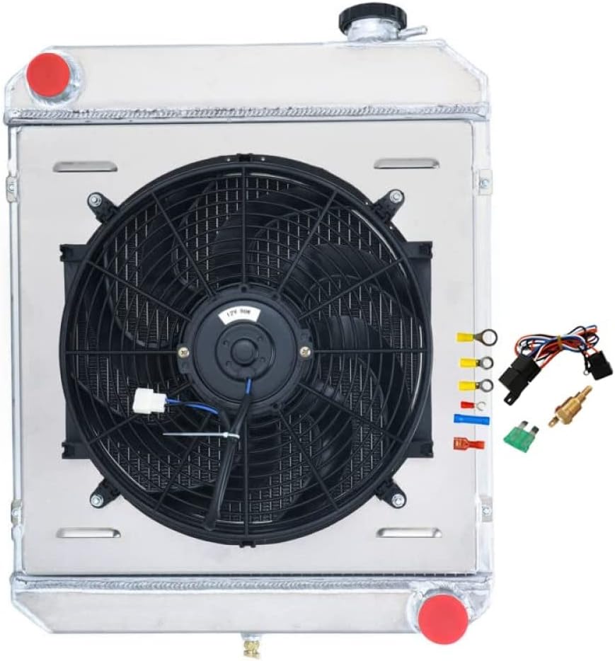 Amazon.com: ALLOYWORKS 3 Row Radiator + Shroud Fan + Relay For 1960-1966 Chevy C/K C10 C20 C30 ...