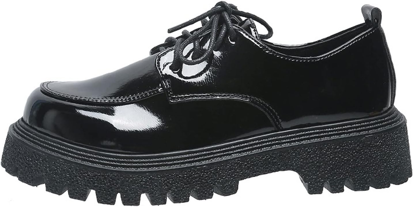 Amazon.com: LIVGAK Oxford Shoes for Women Oxfords Shoes Square Shoes Ladies Shoes (Color : Black ...