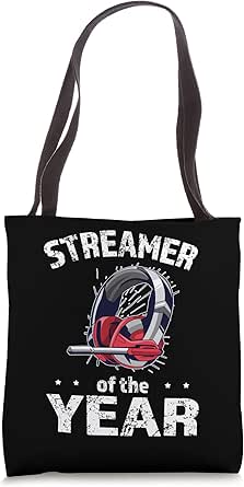 Amazon.com: Streamer of the Year funny gaming headset Streamer Tote Bag ...