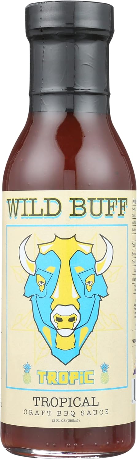 Amazon.com : WILD BUFF BBQ Tropical BBQ Sauce, 12 FZ : Grocery ...