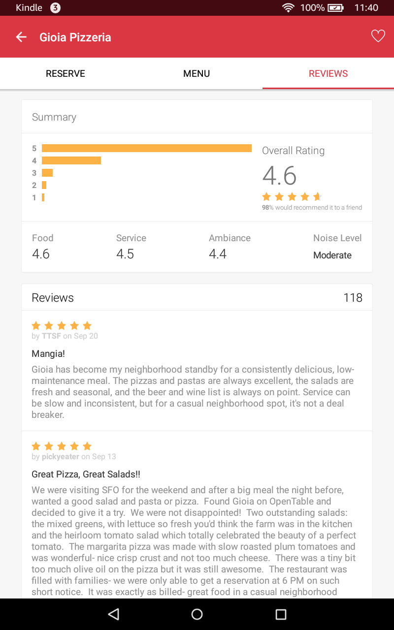 OpenTable for Kindle - Free Restaurant Reservations - App on the Amazon ...