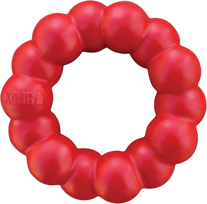 KONG - Ring - Durable Rubber Dog Chew Toy - For Medium/Large Dogs ...