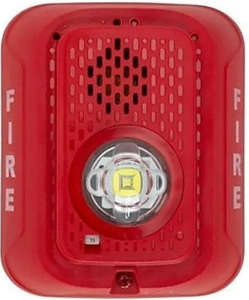 Amazon.com: System Sensor P2RLED L-Series Indoor 2-Wire LED Horn Strobe, Wall-Mount, Marked FIRE ...