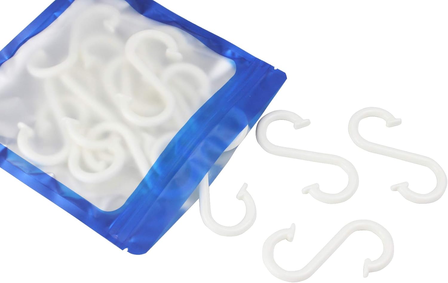 Amazon.com: Multi Purpose Plastic S Shaped Hook Pack of 15 : Home & Kitchen